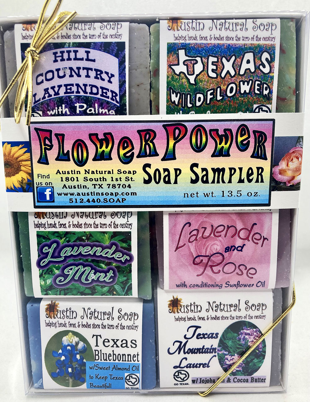 Flower Power Soap Sampler: Austin Natural Soap