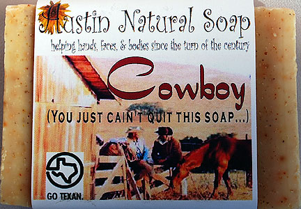 Exfoliating Cowboy Soap with Hemp Seed Oil