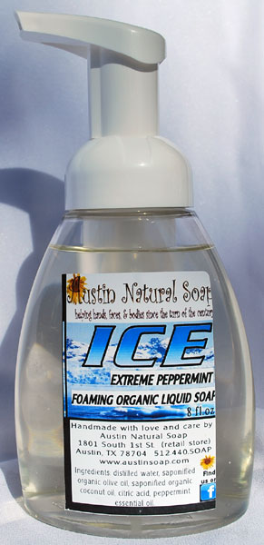 ICE Organic Foaming Liquid Soap: Austin Natural Soap